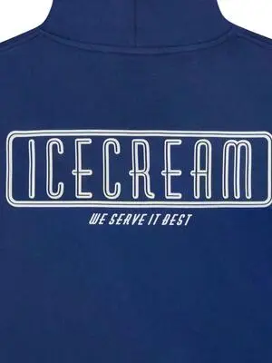 ICECREAM Graphic-print Hoodie - Blue