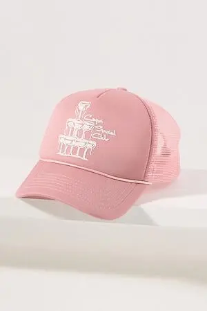 CONEY ISLAND PICNIC Italia Graphic Trucker Hat - Pink Capri