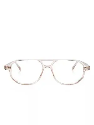 MOSCOT Gazeektal Pilot-frame Glasses - Pink