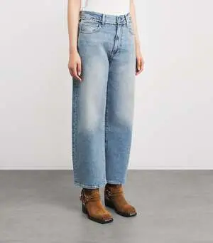 Paige Arellia High-rise Barrel-leg Jeans - Blue