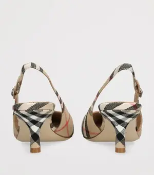 Burberry Lf Dame Slingback Heels 55