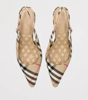 Burberry Lf Dame Slingback Heels 55