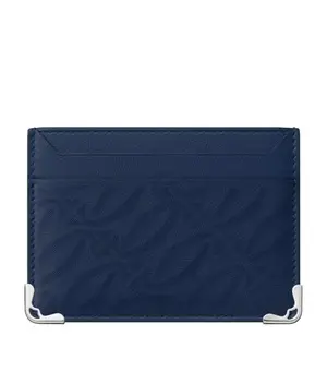 Cartier Leather Must De Double Card Holder Navy