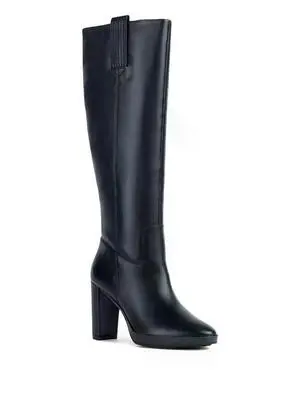 Geox Block Heel Knee High Boots