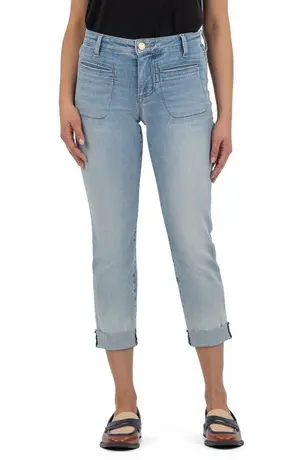 Kut From The Kloth Amy Welt Pocket Crop Jeans - Valor