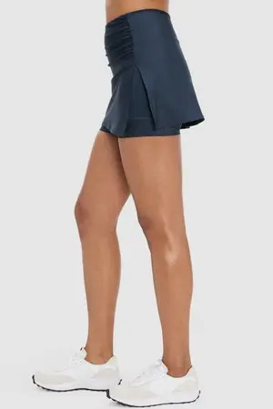 PELOTON Endurance Light Ruched Skort - Blue Nights