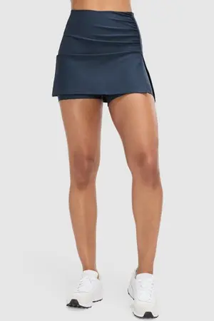 PELOTON Endurance Light Ruched Skort - Blue Nights