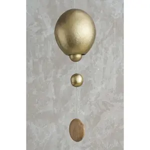 THE COLLECTIVE HOME Stinson Antique Brass Hanging Bell Ovoid - Gold