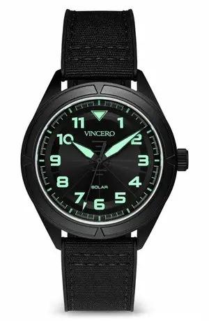 VINCERO Stratos Titanium Solar Strap Watch - Dark Matter