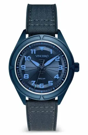 VINCERO Stratos Titanium Solar Strap Watch - Neptune