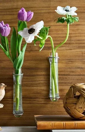THE COLLECTIVE HOME Floral Wall Vaseset Of 2