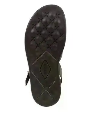 Geox Xand 2s Leather Sandals - Black