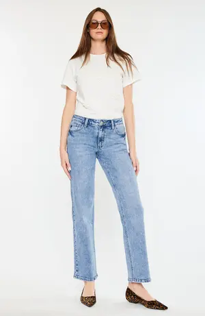 KANCAN Tamia Essentials Mid-rise Straight Jeans