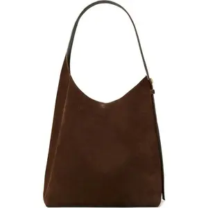 Tory Burch Suede Hobo Bag - Dark Cocoa
