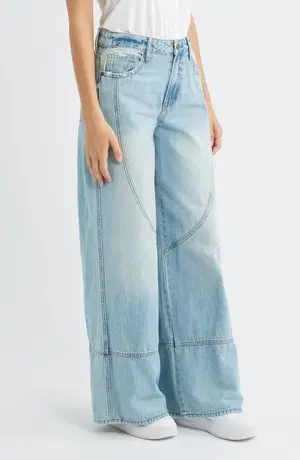 HIDDEN JEANS Seamed Super Wide Leg Jeans