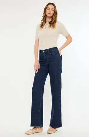 KANCAN High-rise Wide-leg Jeans
