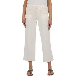 Kut From The Kloth Patch Pocket Crop Wide Leg Jeans