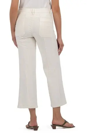 Kut From The Kloth Patch Pocket Crop Wide Leg Jeans