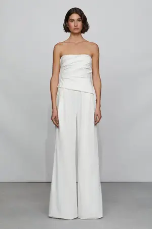 ET OCHS Loren Strapless Jumpsuit - White