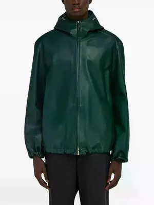 FERRAGAMO Hooded Leather Jacket