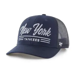 '47 New York Yankees Garner Trucker Adjustable Hat - Navy