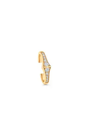 Sara Weinstock Lucia Single Diamond Ear Cuff - Yellow Gold