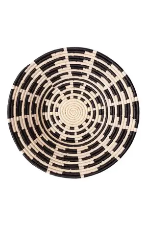 MAADILI COLLECTIVE Spinning Fan Basket - Black/ Beige