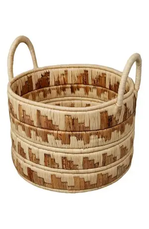 INDEGO AFRICA Kire Floor Basket - Natural