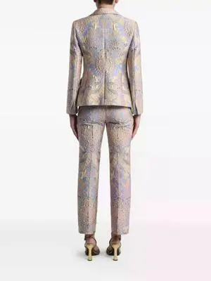 Etro Floral-jacquard Blazer - Blue