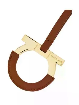 FERRAGAMO Gancini Charm - Brown