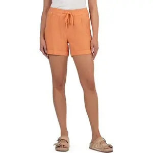 Kut From The Kloth Lelani Linen Blend Drawstring Shorts