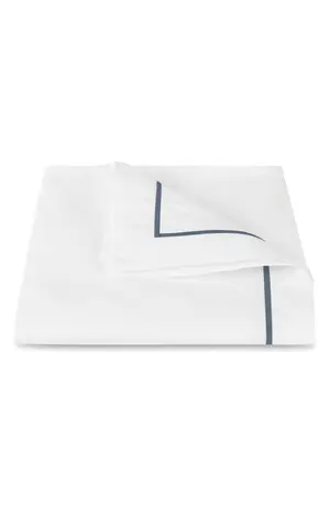 MATOUK Bergamo Cotton Percale Duvet Cover - Baltic