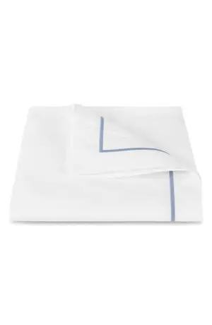 MATOUK Bergamo Cotton Percale Duvet Cover - Hazy Blue