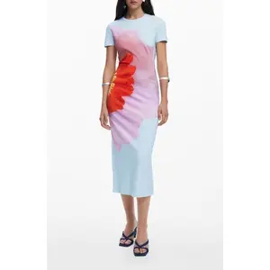Desigual Floral Woven Midi Dress