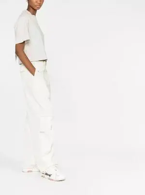 Off-White Butterfly-print Cropped T-shirt