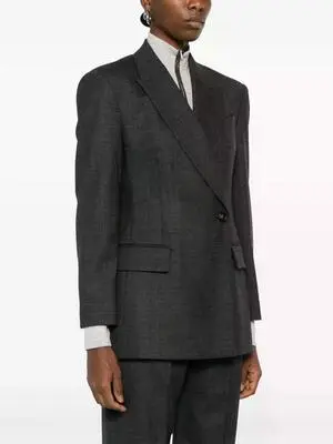 Brunello Cucinelli Double-breasted Virgin Wool-blend Blazer