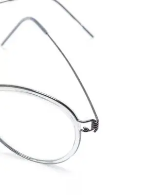 LINDBERG Tortoiseshell Round-frame Glasses