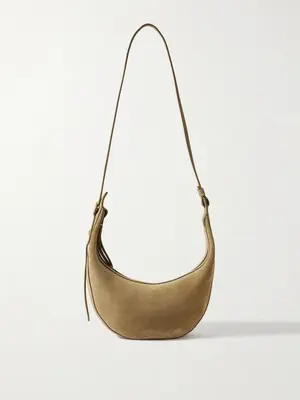 Khaite Augustina Small Suede Shoulder Bag