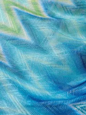 Missoni One-shoulder Fringed Tulle Mini Dress