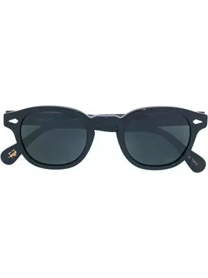 MOSCOT Lemtosh Round Frame Sunglasses - Black