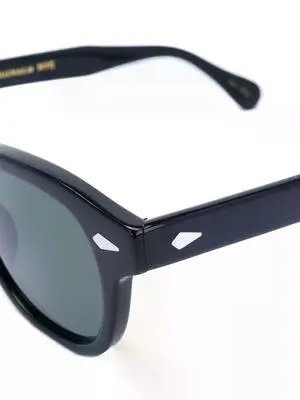 MOSCOT Lemtosh Round Frame Sunglasses - Black