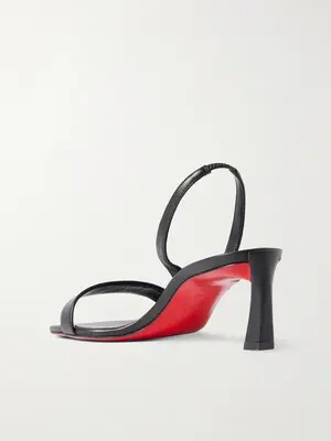 CHRISTIAN LOUBOUTIN O Condora 55 Leather Slingback Sandals - Black