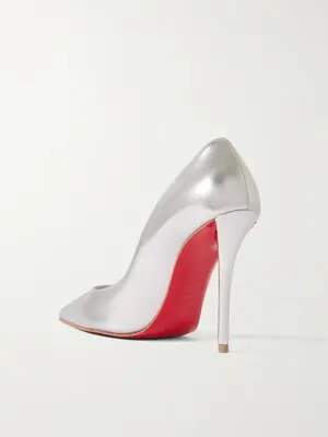 CHRISTIAN LOUBOUTIN Miss Z 100 Mirrored-leather Pumps