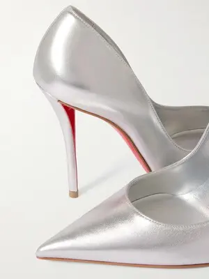 CHRISTIAN LOUBOUTIN Miss Z 100 Mirrored-leather Pumps