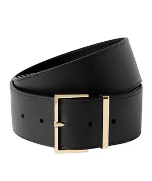 THE FRANKIE SHOP Evro Leather Belt - Black