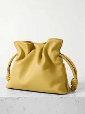 Loewe Flamenco Mini Leather Clutch - Yellow