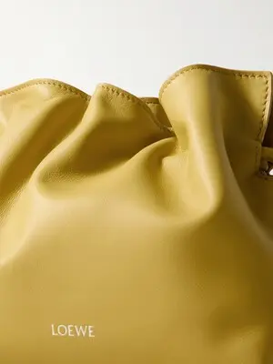 Loewe Flamenco Mini Leather Clutch - Yellow