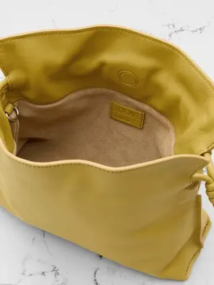 Loewe Flamenco Mini Leather Clutch - Yellow