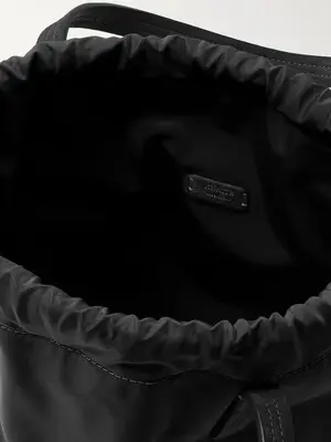 Khaite Rory Leather-trimmed Bucket Bag - Black
