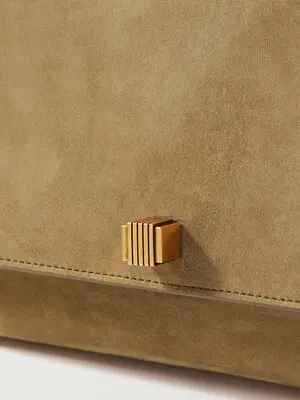 Khaite Audrey Suede Shoulder Bag